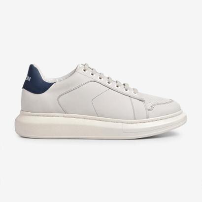 Tênis Couro Casual Ferracini Masculino Impulse 7613-570D - Branco ...