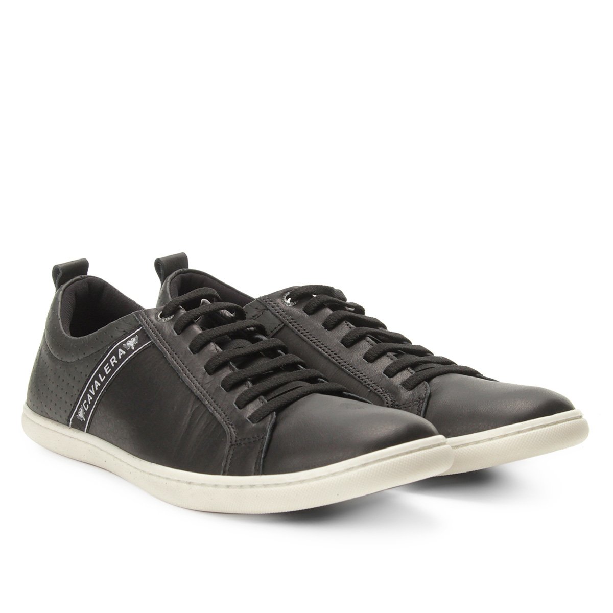Tênis Couro Cavalera Lucio Masculino - Preto | Netshoes