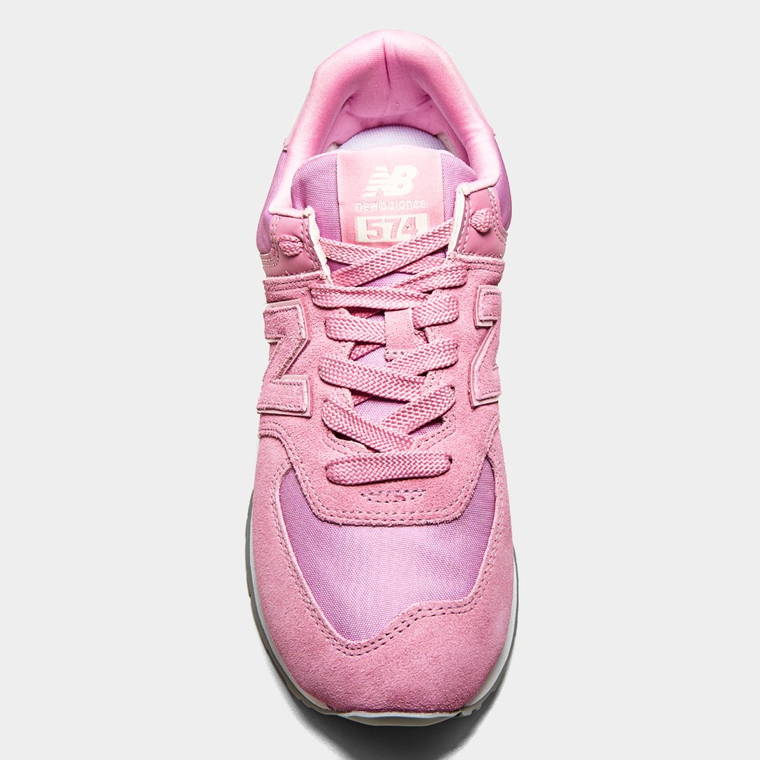 Tênis Couro New Balance 574 V'2 Feminino - Rosa | Netshoes