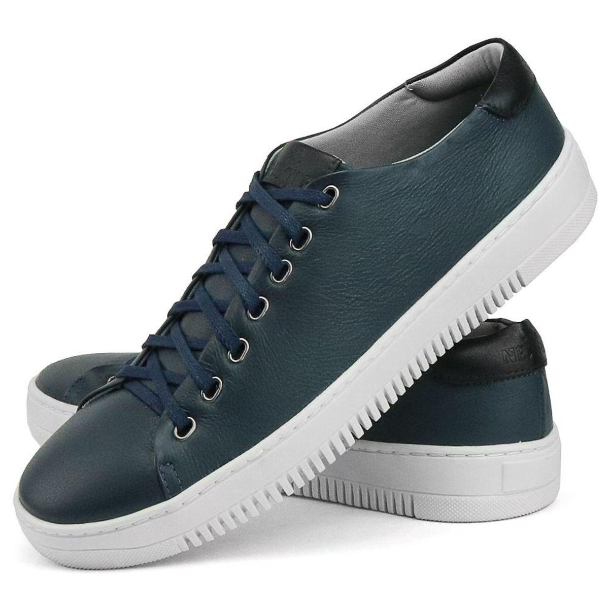 Tênis Couro SapatoFran Nextep Masculino - Marinho | Netshoes