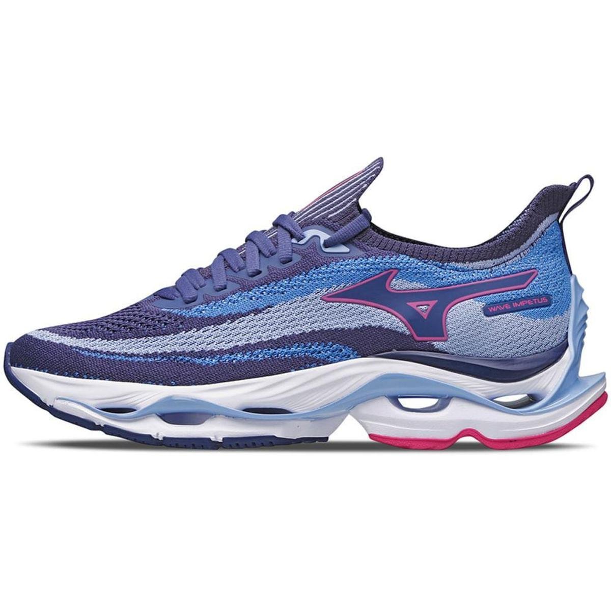Tênis de Corrida Feminino Mizuno Wave Impetus - Azul | Netshoes