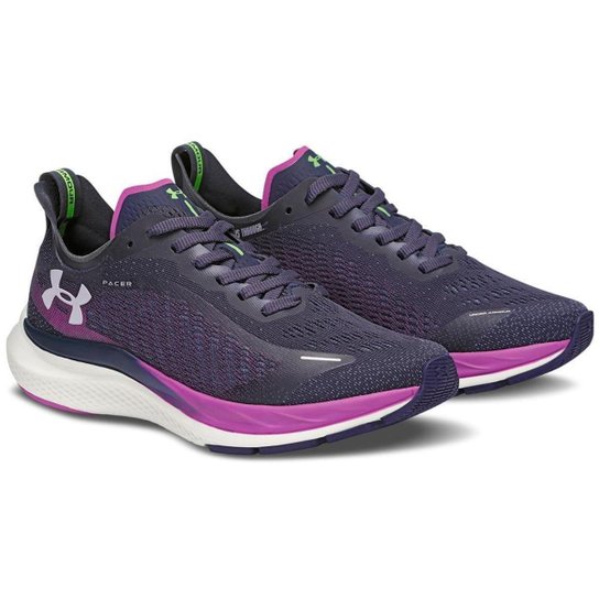 Tênis de Corrida Feminino Under Armour Charged Pacer - Rosa | Netshoes