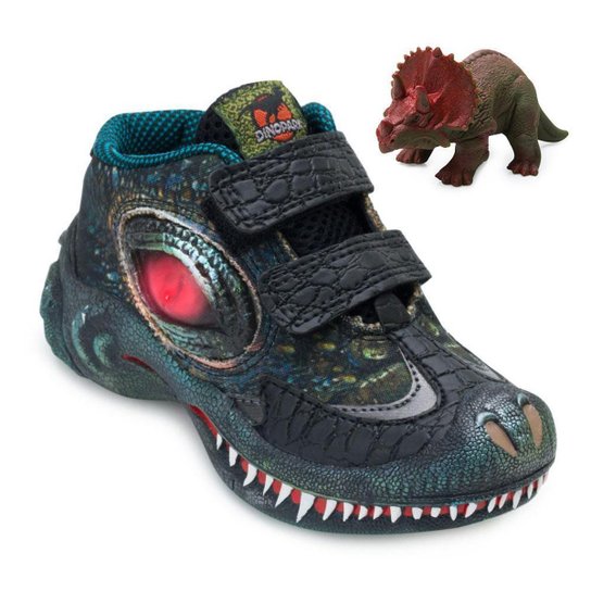 Tênis de Led Dino Park Infantil DP21-L124 - Preto | Netshoes