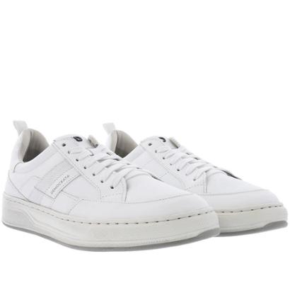 Tênis Democrata Denim Bold Casual Recortes Couro Branco - 41 - Branco ...