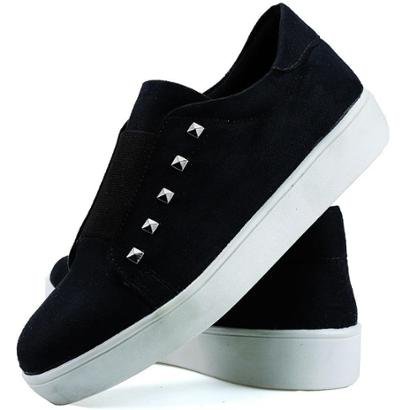 Tênis DHL Calçados Elástico Milli Feminino - Preto | Netshoes