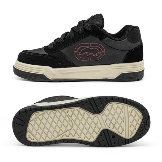 Tênis Ecko Pasadena Unissex | Preto Vermelho - Preto | Netshoes