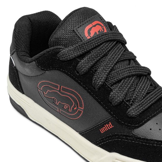 Tênis Ecko Pasadena Unissex | Preto Vermelho - Preto | Netshoes