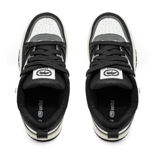 Tênis Ecko Riverside Unissex | Branco Preto Grafite - Preto | Netshoes