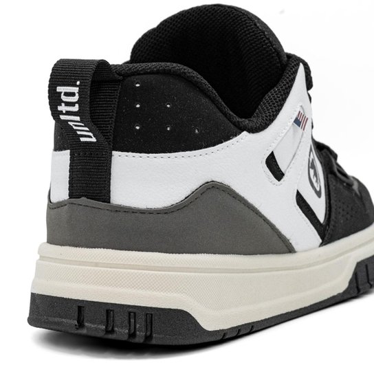 Tênis Ecko Riverside Unissex | Branco Preto Grafite - Preto | Netshoes