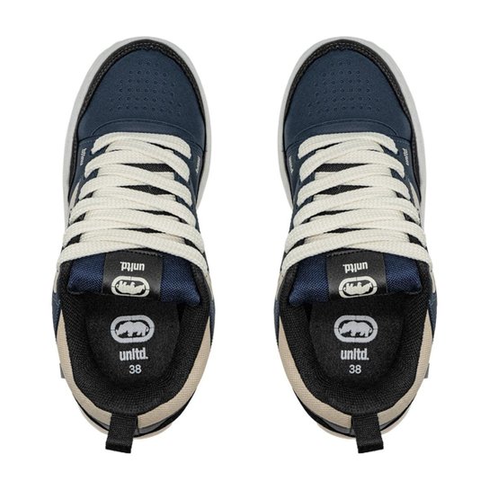 Tênis ECKO Venice Off White Unissex | Marinho Preto - Azul | Netshoes