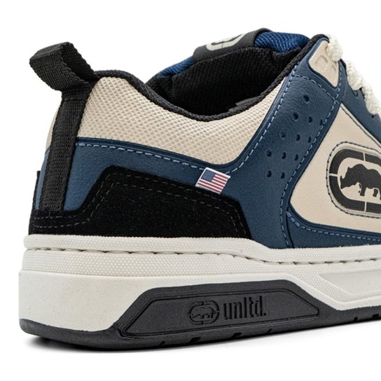 Tênis ECKO Venice Off White Unissex | Marinho Preto - Azul | Netshoes