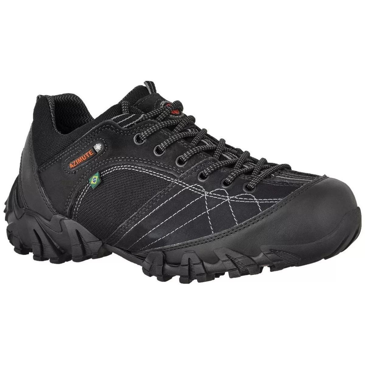 Tênis Em Couro Adventure Urban Masculino Dia a Dia Caminhada - Preto ...