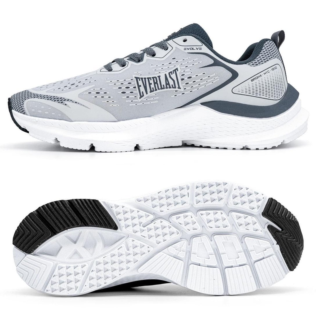 Tênis Everlast Evolve Unissex | Branco Cinza - Branco | Netshoes