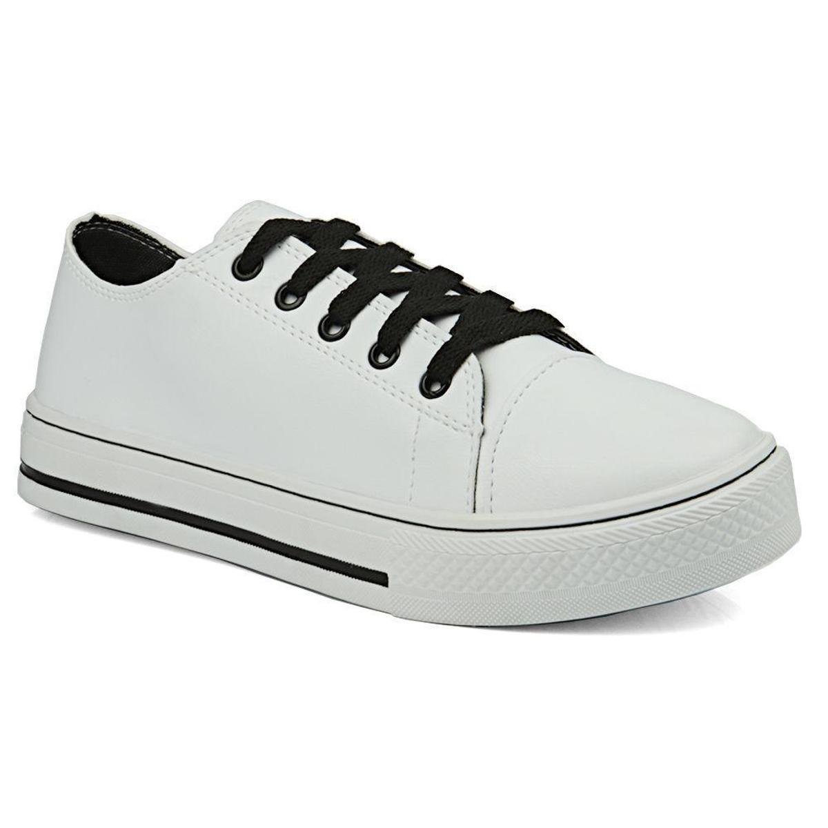 Tênis Feminino All Tradicional Cano Curto Leve Casual - Branco | Netshoes