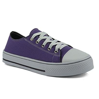 Tênis Feminino All Tradicional Cano Curto Leve Casual - Roxo | Netshoes
