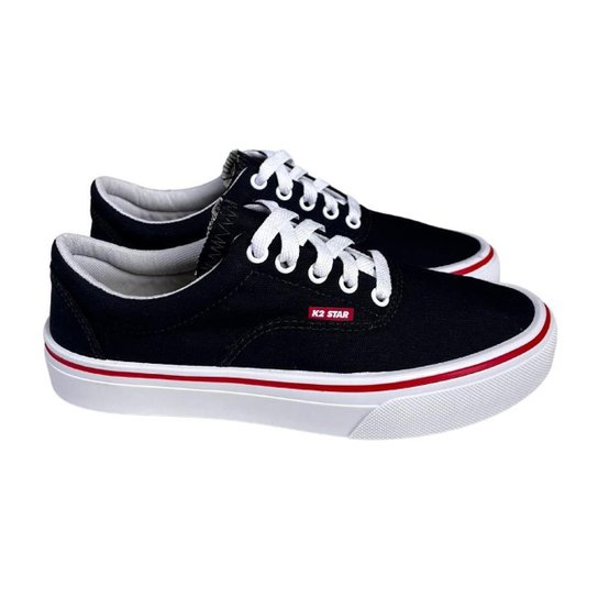Tênis Feminino e Masculino Casual K2 Star Tradicional - Preto | Netshoes