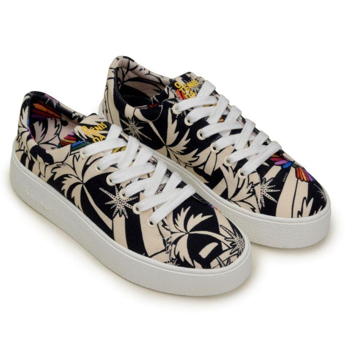 Tênis Feminino Farm Onda De Tucano Estampado - Branco | Netshoes