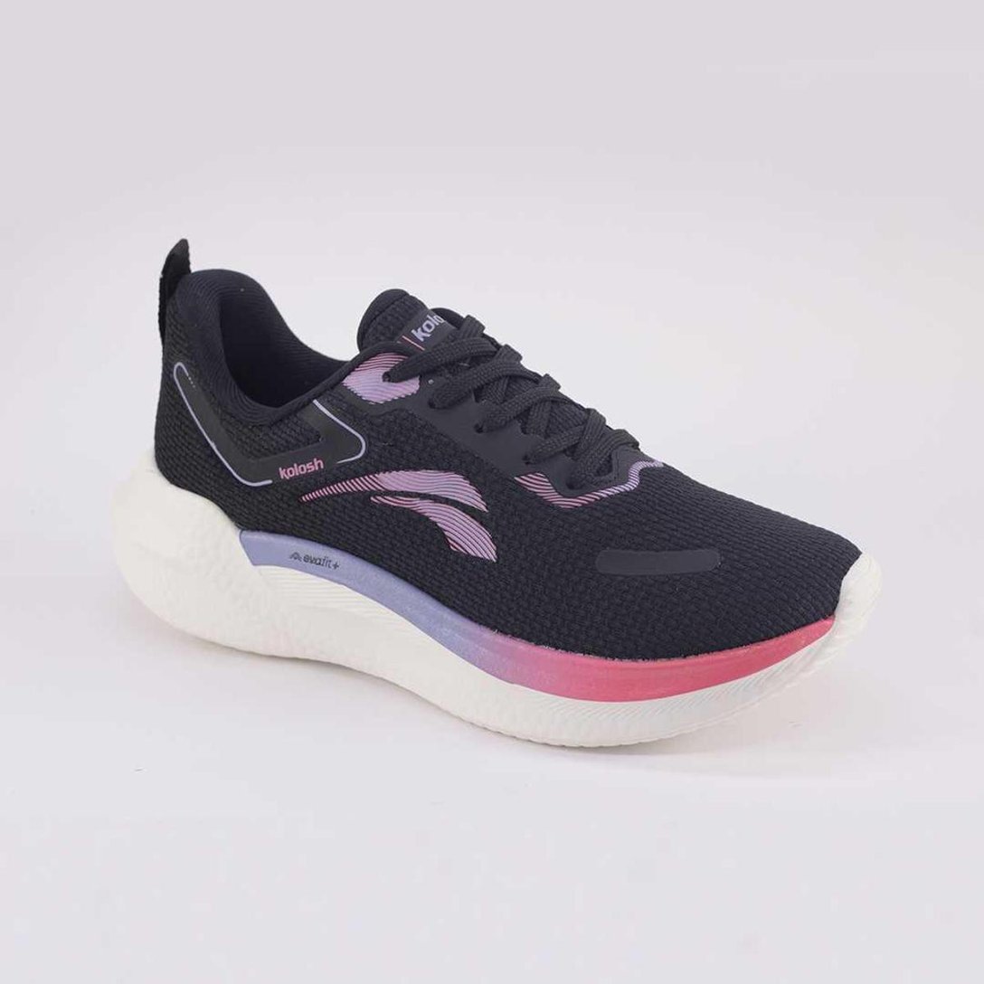 Tenis Feminino Kolosh E0562 Esportivo Cadarço - Preto | Netshoes