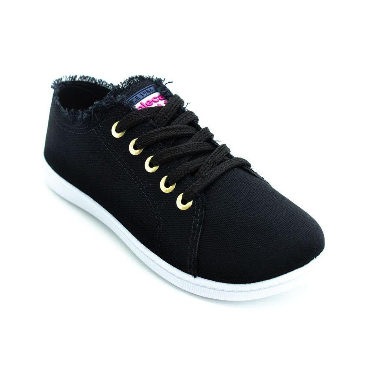 Tênis Feminino Moleca 5605459 - Preto - Preto | Netshoes