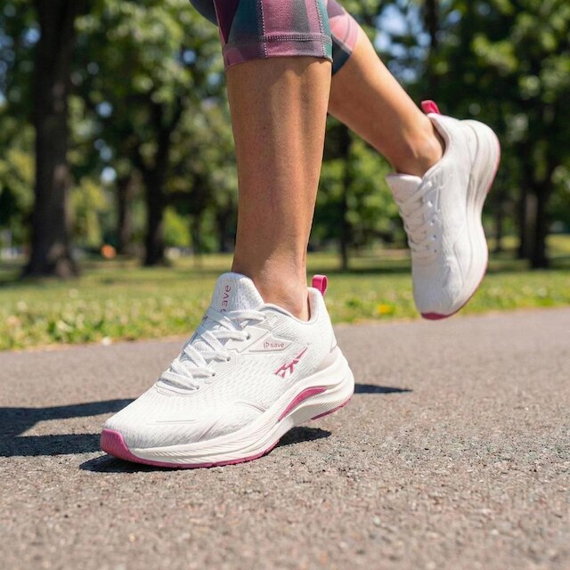 Tênis Feminino Running Confortável - Rosa+Branco | Netshoes