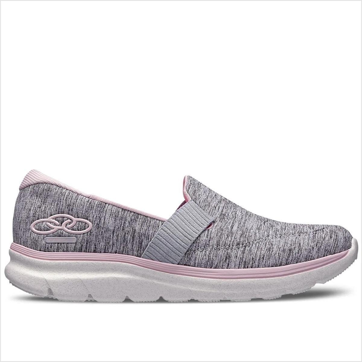Tenis Feminino Sem Cadarço Olympikus Slip On Angel 3 - Cinza | Netshoes