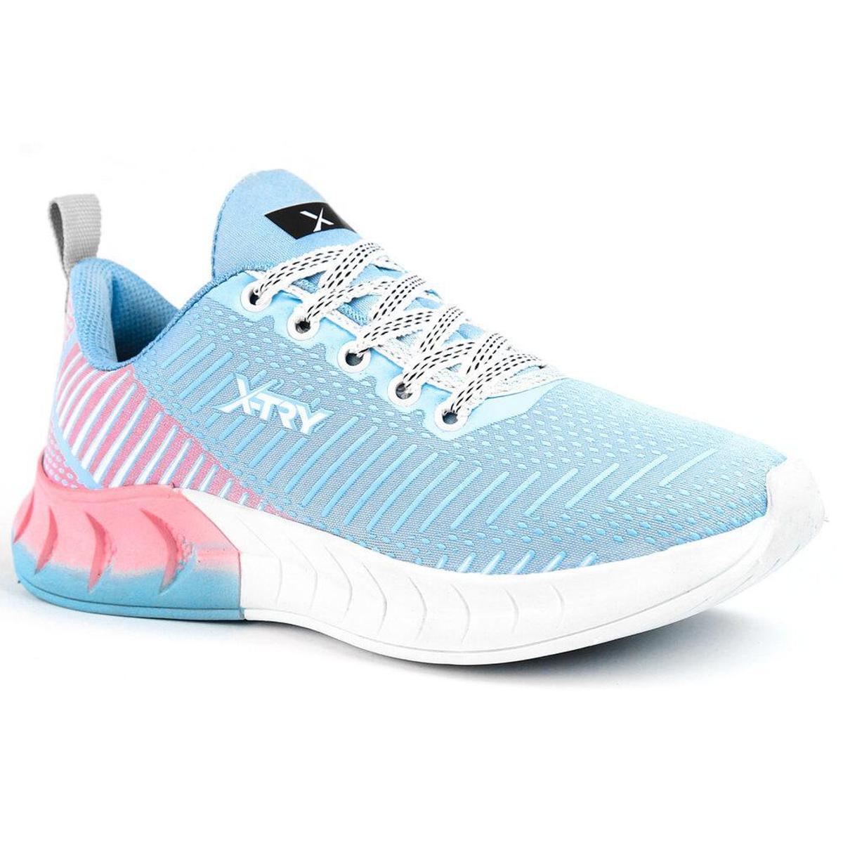 Tenis Feminino Xtry Sport Caminhada Treino Musculação Academia - Azul ...