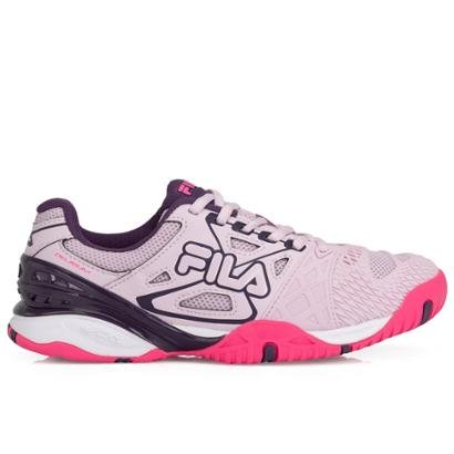 Tênis Fila Cage Delirium Indoor Rosa Claro e Roxo-34 - Rosa | Netshoes