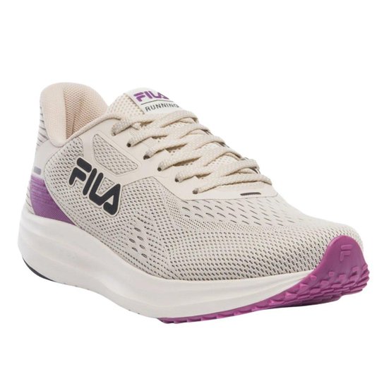 TÊNIS FILA FASTNESS FEMININO - Bege+Roxo | Netshoes