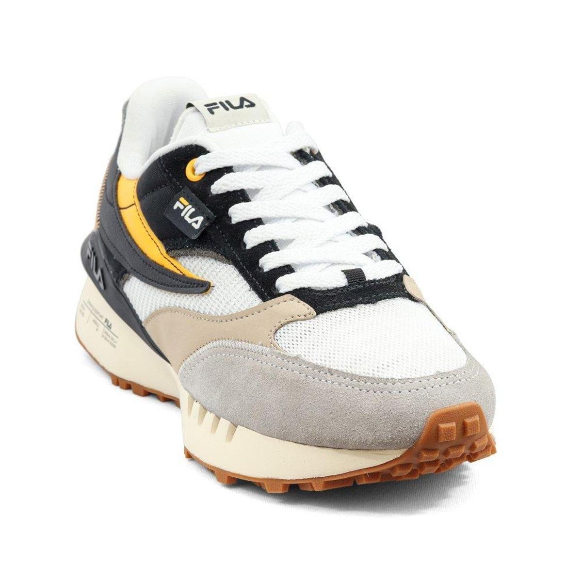 Tenis Fila Renno Vintage Masculino - Preto+saffron - Preto | Netshoes