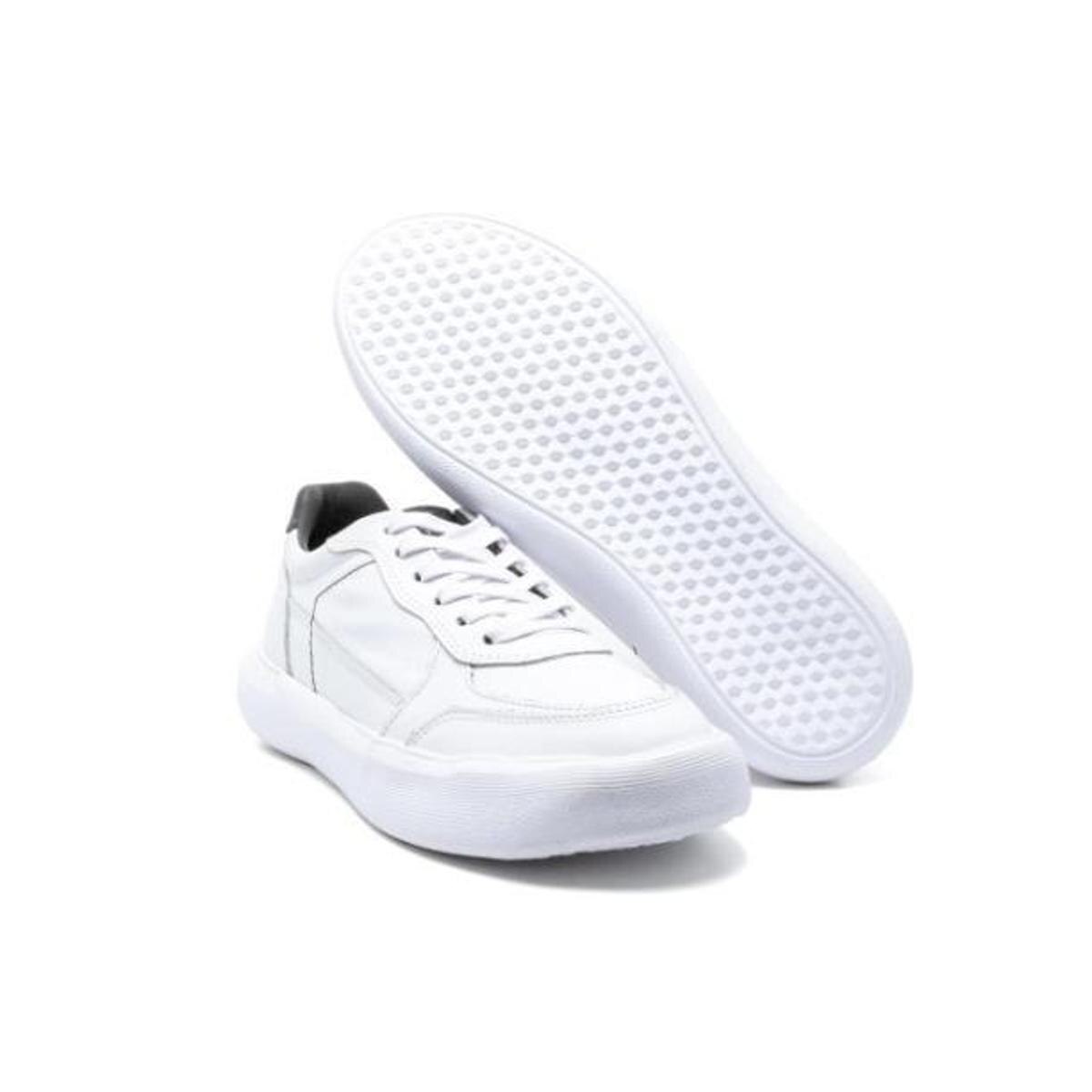 Tênis FRANCA GRIFFE Casual Básico Confortável Masculino - Branco | Netshoes
