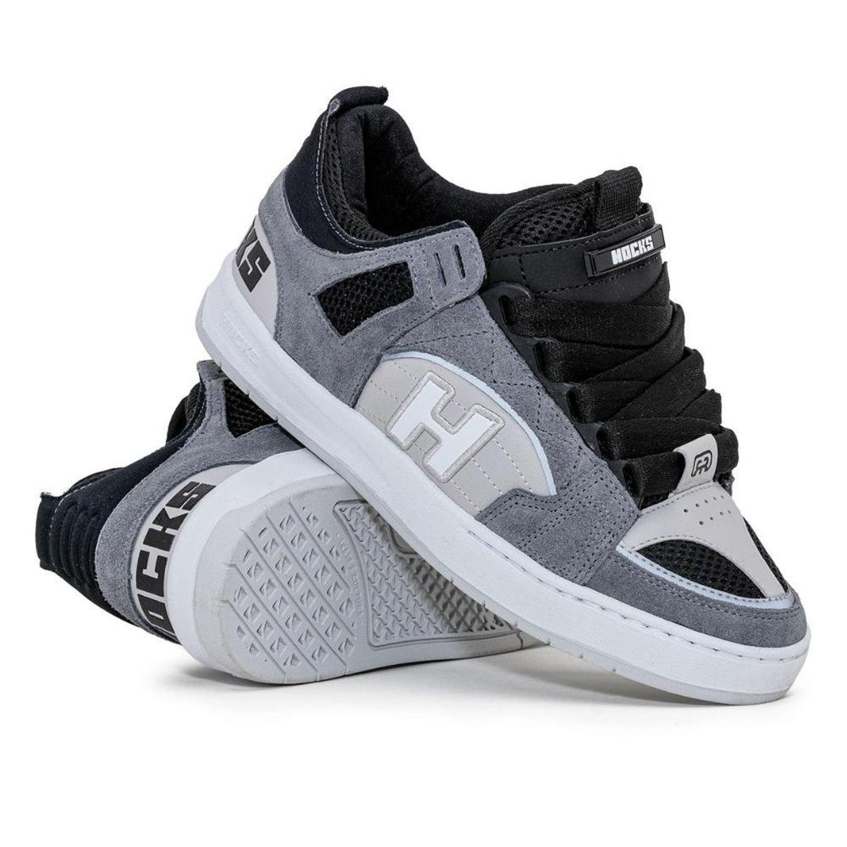 Tênis Hocks Bold Asfalto Cinza - Branco | Netshoes