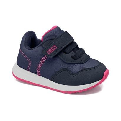 Tênis Infantil Klin Walk Baby Marinho e Pink Púrpura 453.110 - Marinho ...