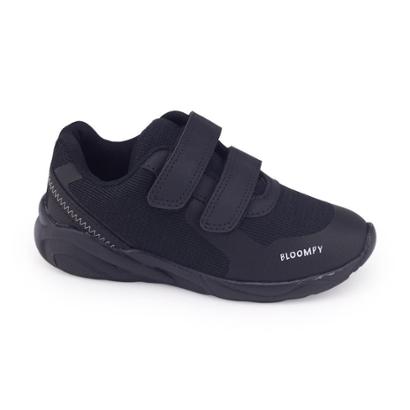 Tênis infantil mno Bloompy 3310 Fly prático tiras aderentes - Preto ...