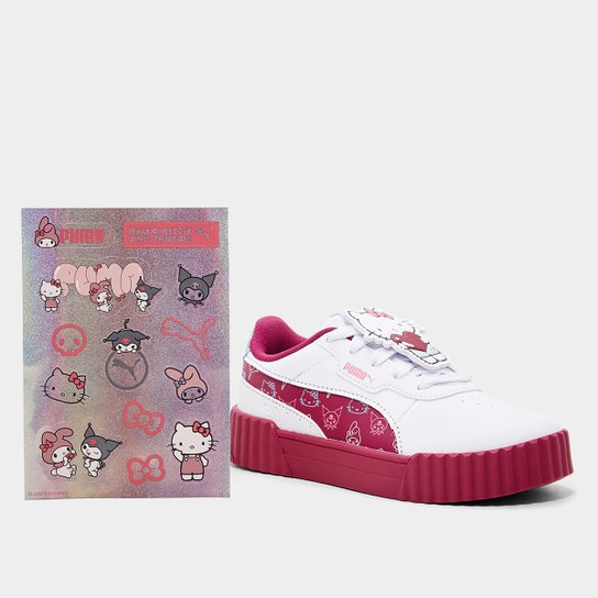 Tênis Infantil Puma Carina 3.0 Menina - Branco | Netshoes