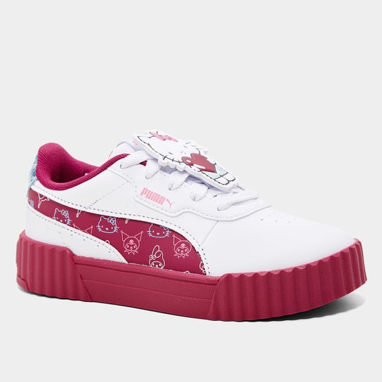Tênis Infantil Puma Carina 3.0 Menina - Branco | Netshoes