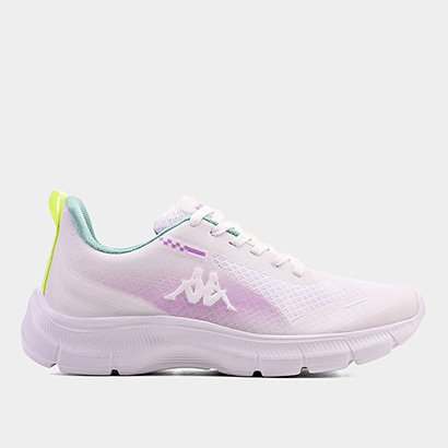 Tênis Kappa Run 300 Feminino - Branco+Lilás | Netshoes