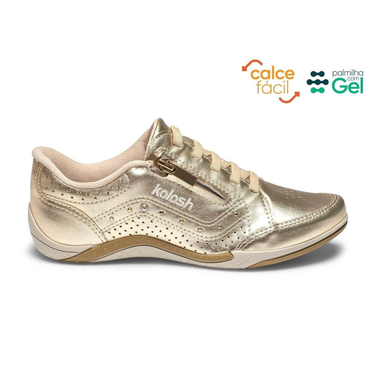 Tenis Kolosh Hades C1299 - Dourado | Netshoes
