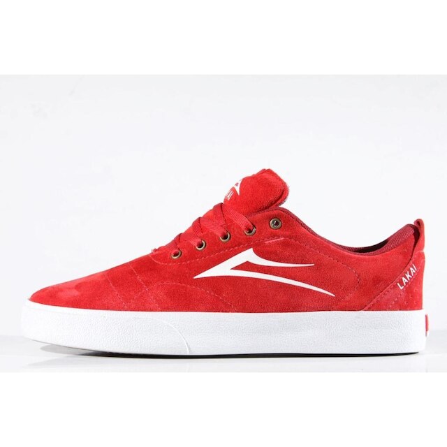 Tênis Lakai - Bristol Red/White Suede - Vermelho | Netshoes
