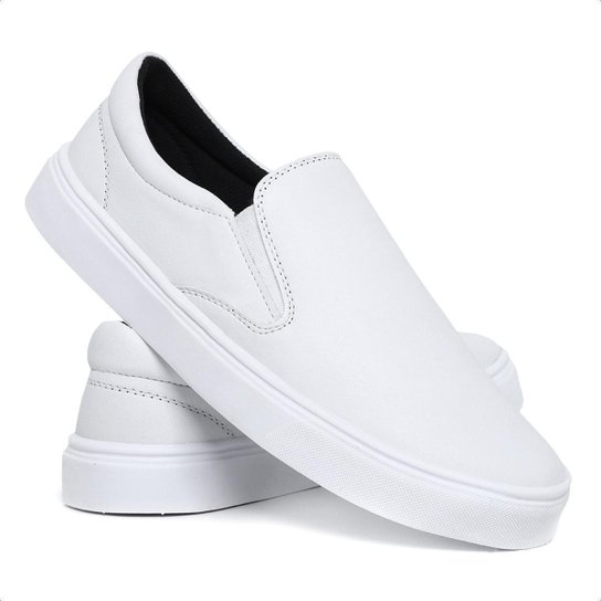 Tênis Lasyn Shoes Slip On Unissex - Branco | Netshoes