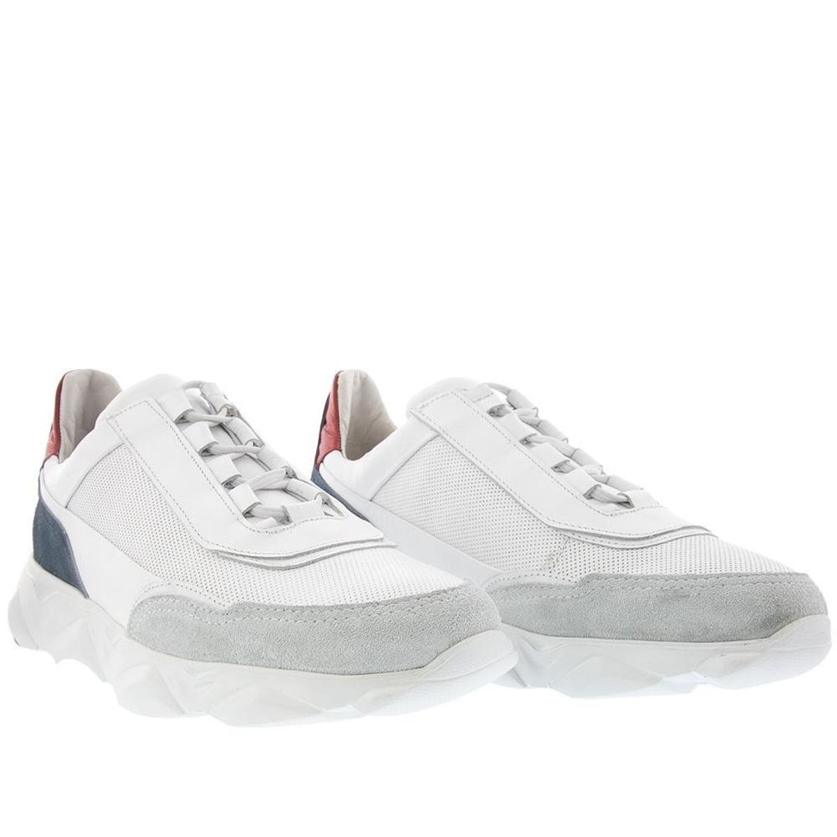 Tênis Mac & Jac Chunky Recortes Couro Branco - Branco | Netshoes