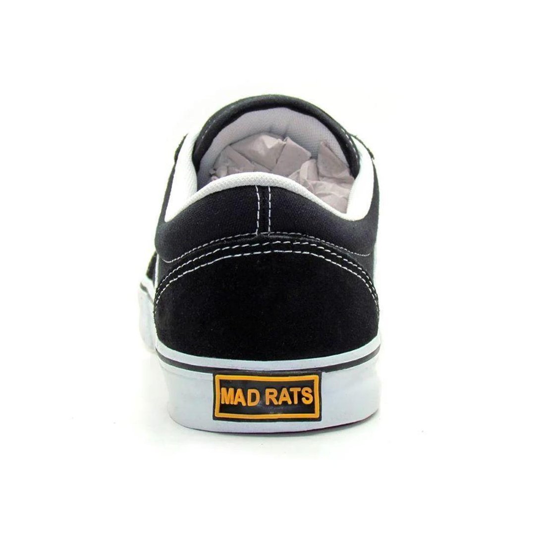Tenis Mad Rats Casual Black/Withe - Preto | Netshoes