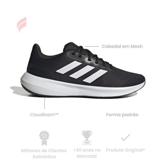 Tenis Masculino Adidas Runfalcon 3.0 HQ3790 - Preto | Netshoes