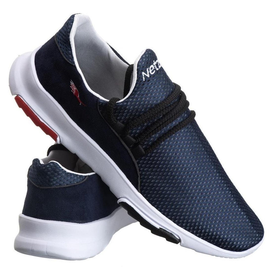 Tênis Masculino Casual Confortável Dia a Dia Leve Macio - Azul | Netshoes