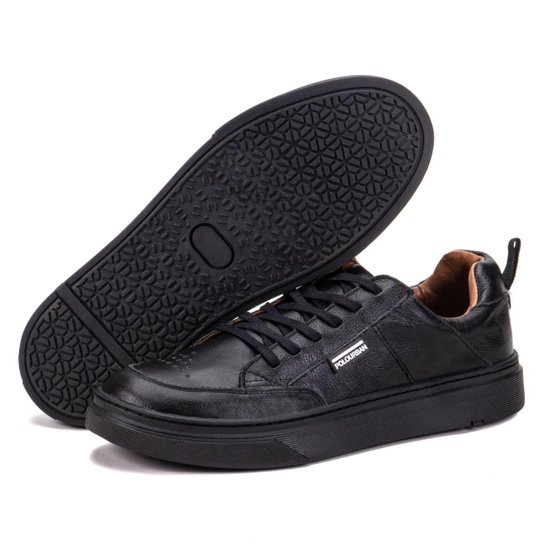 Tênis Masculino Casual em Couro Cano Baixo Minimalista Elegante Low ...