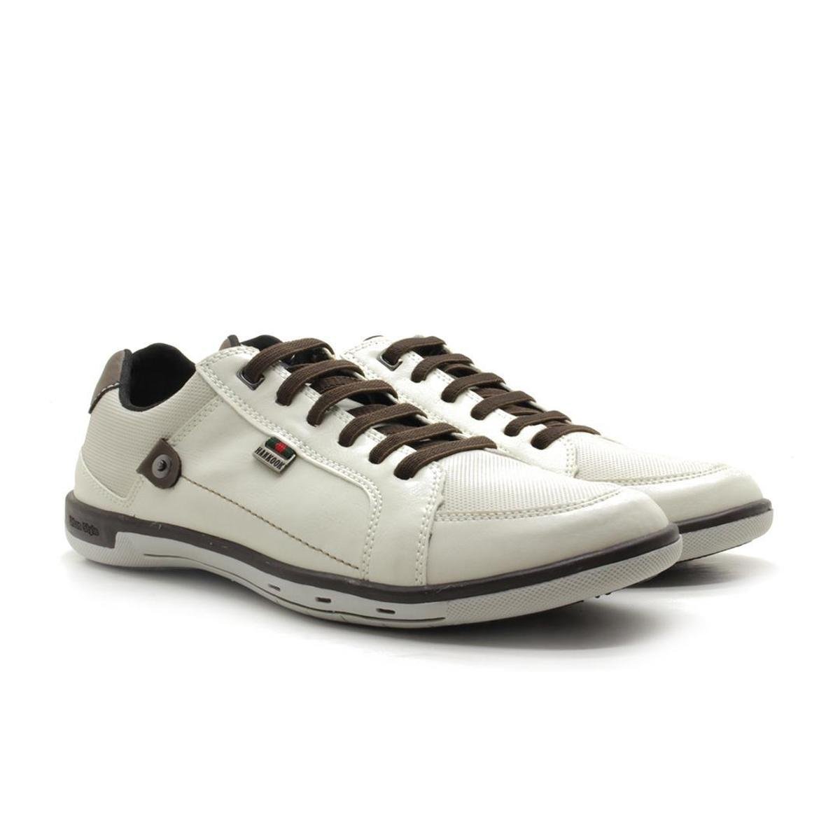 Tênis Masculino Confortável Linha Casual Cano Baixo - Branco | Netshoes