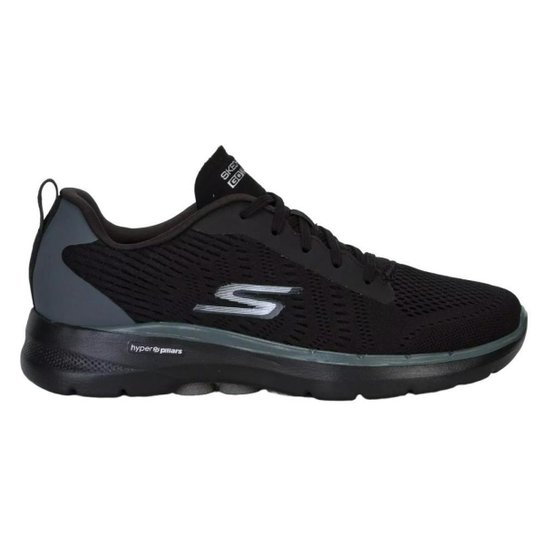 Tênis Masculino Skechers Go Walk 6 Hyper Pillars Preto - 894 - Preto ...