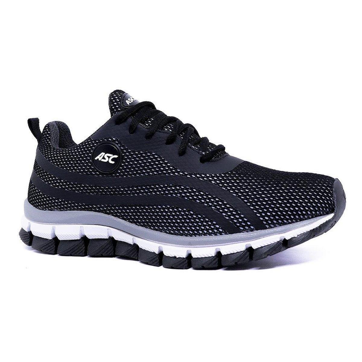 Tênis Masculinos ASC leve material respirável 2221A - Preto | Netshoes