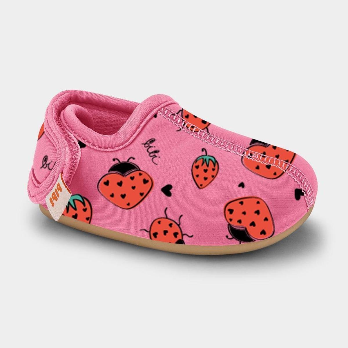 Tênis Meinha Infantil Bibi Afeto Joy II Rosa com Moranguinhos - Rosa ...