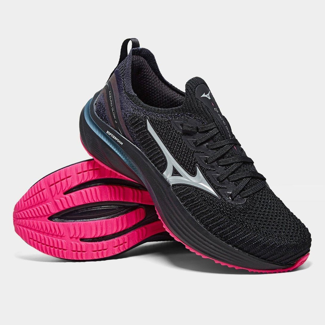 Tênis Mizuno Glow 2 Feminino - Preto | Netshoes