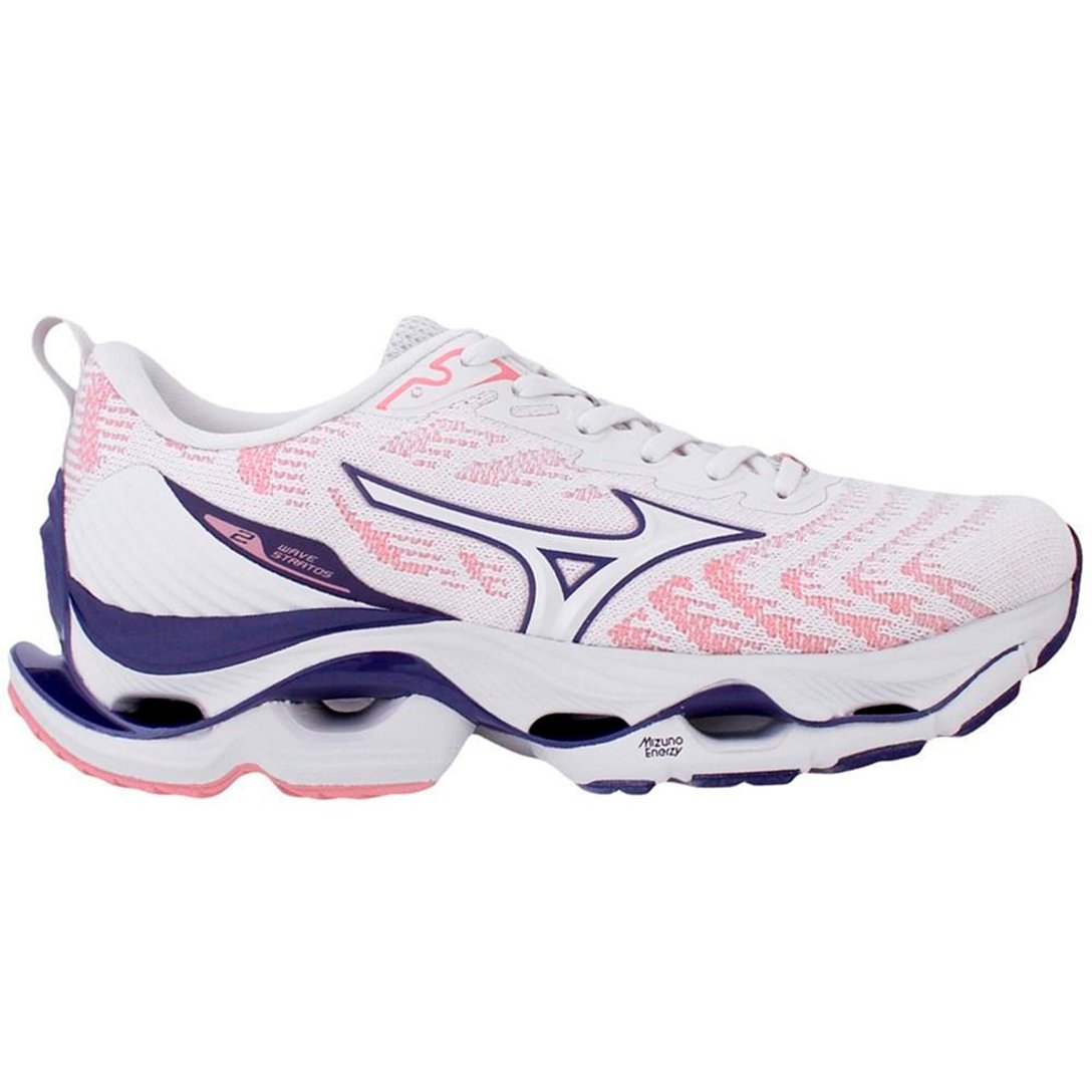 Tênis Mizuno Wave Stratos 2 Feminino - Branco | Netshoes